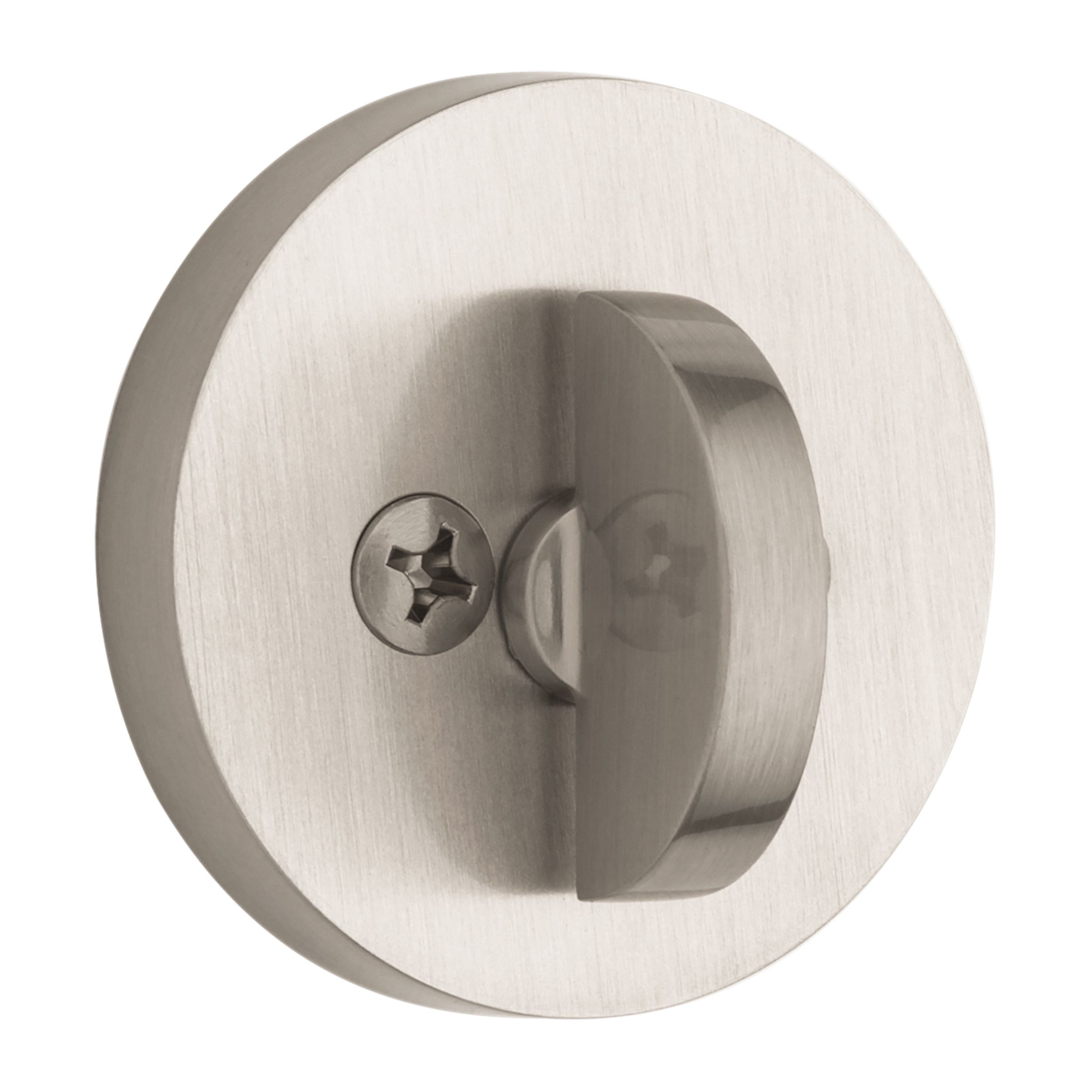 Contemporary Round Deadbolt - Satin Nickel | Baldwin Hardware