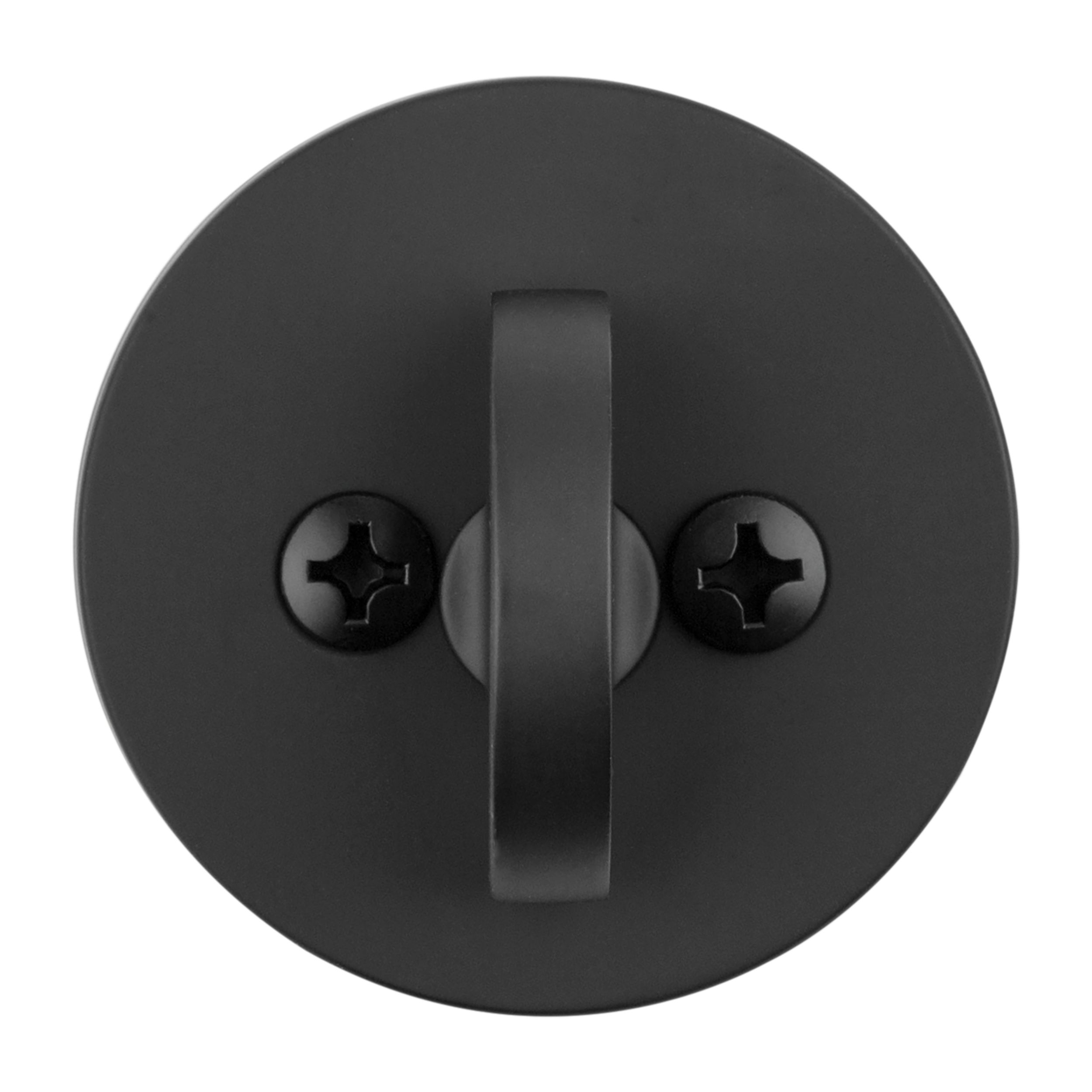 Contemporary Round Deadbolt - Satin Black | Baldwin Hardware