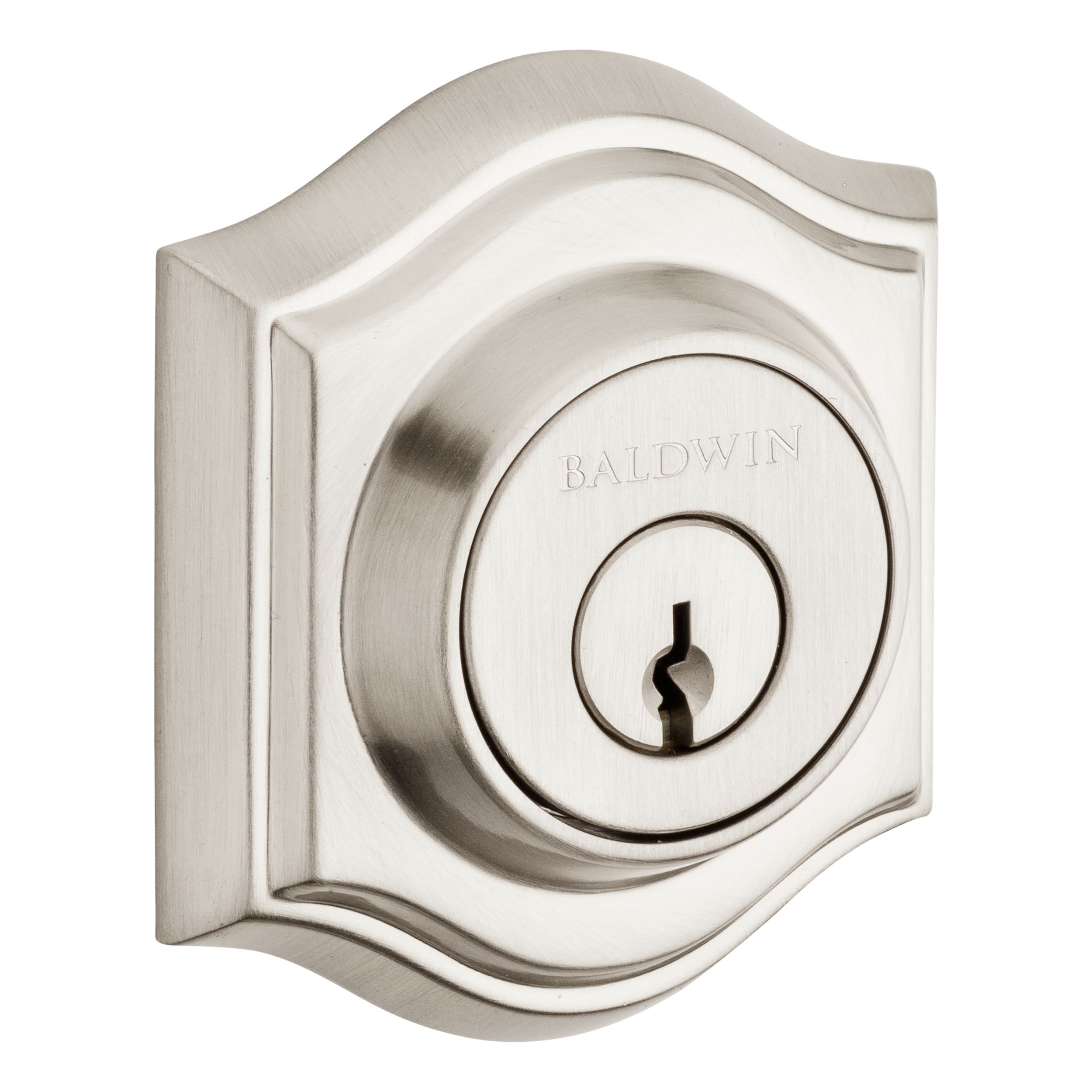 Traditional Arch Deadbolt - Satin Nickel | Baldwin Hardware